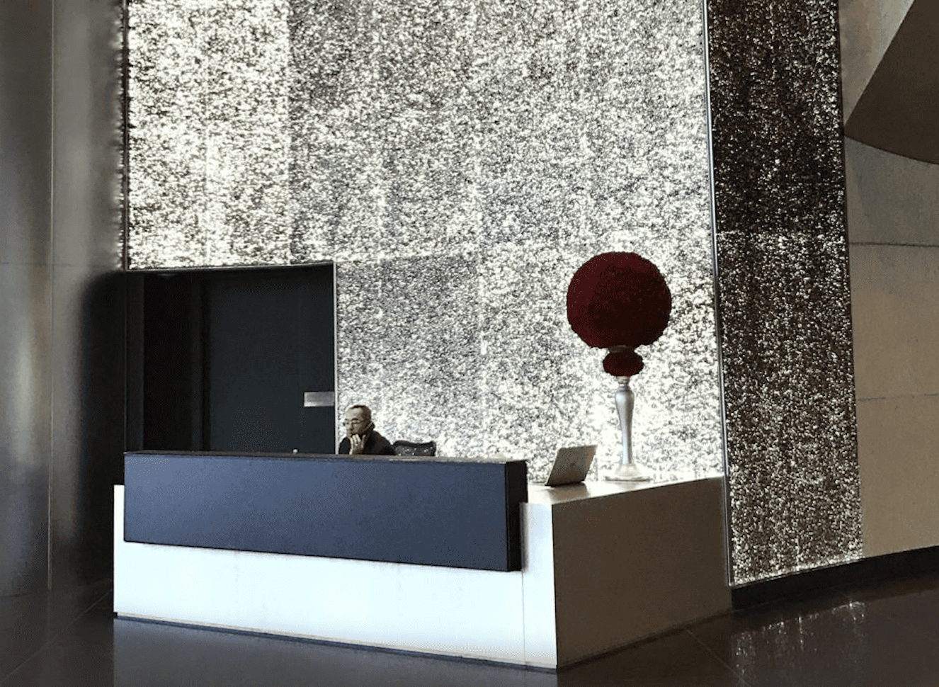 Basic Light Panels inside Porsche Design Center, Miami - EOSLight