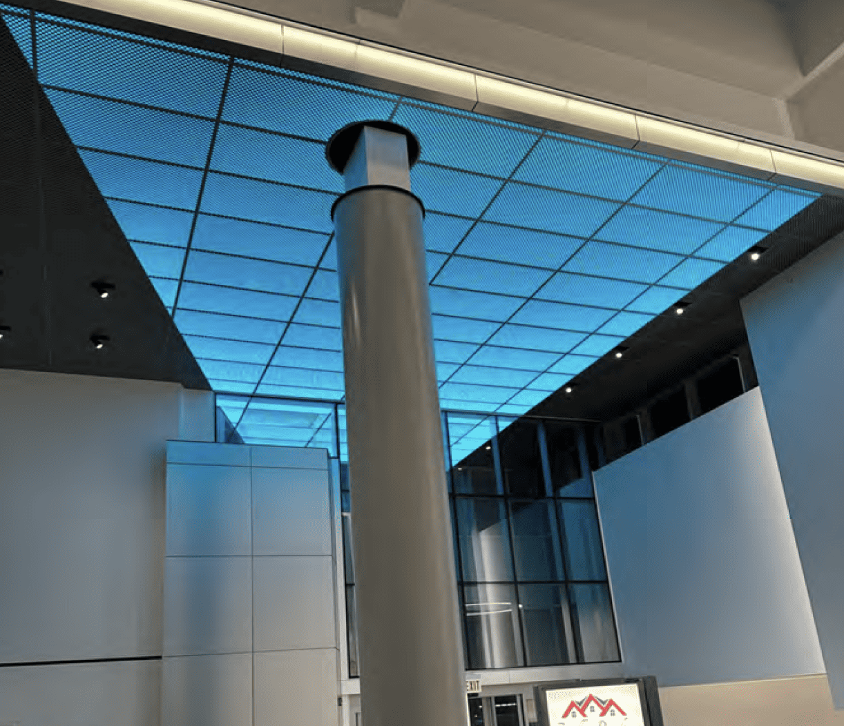 Color Indoor Ceiling Light Panels at Harlem Irving Plaza, Chicago - EOSLight